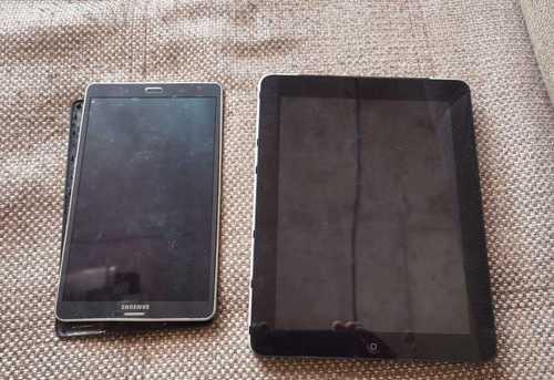 Планшет iPad и Samsung