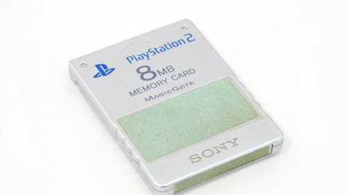 Карта памяти для Sony PlayStation 2 8MB Silver