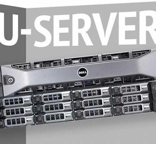 Сервер Dell R720XD 12*3.5 2*2667v2 256Gb H710 2*75