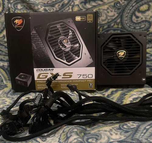 Блок питания для пк 750w plus gold Cougar GX-S