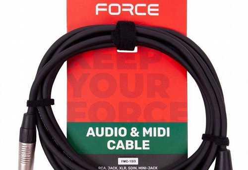 Force FMC-15/3 - шнур XLR(F) стерео джек (TRS)