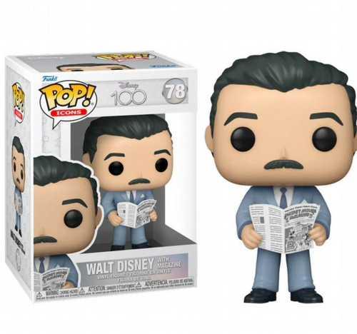 Funko Pop Walt Disney with magazine 78