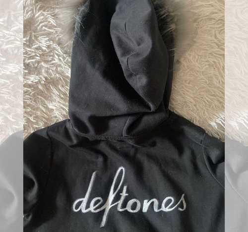 Зип худи с мехом y2k Deftones