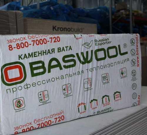 Базальтовая вата baswool Лайт 45 6 плит