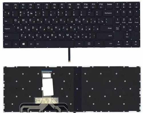 Клавиатура Lenovo Legion Y520 черная без рамки