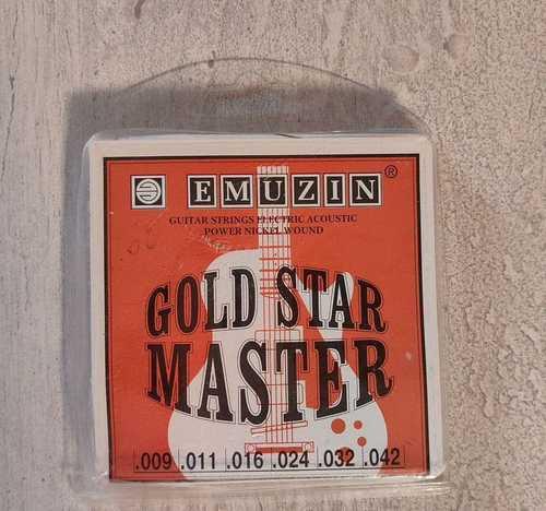 Струны для гитары 5шт Emuzin gold star master