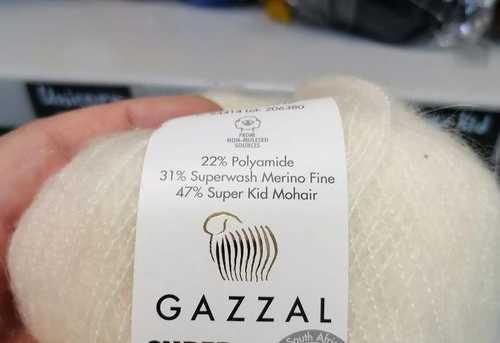 Пряжа Gazzal Super Kid Mohair