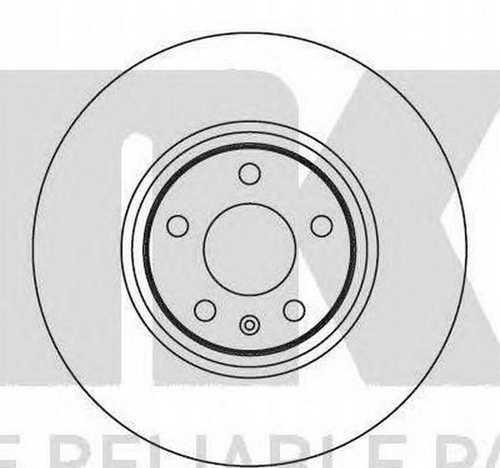Диск тормозной передний NK, 2047100