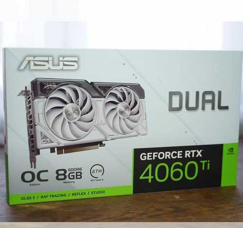 Asus RTX 4060 Ti White (Новая), гарантия