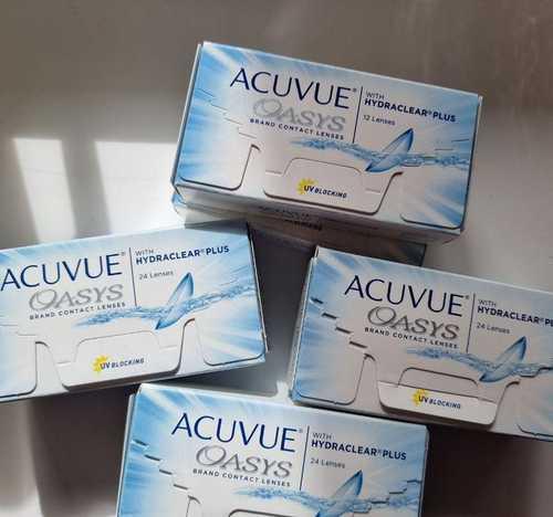 Линзы контактные acuvue oasys 12 24 новые