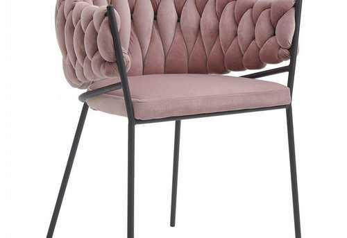 Кресло F Lind, велюр, розовое