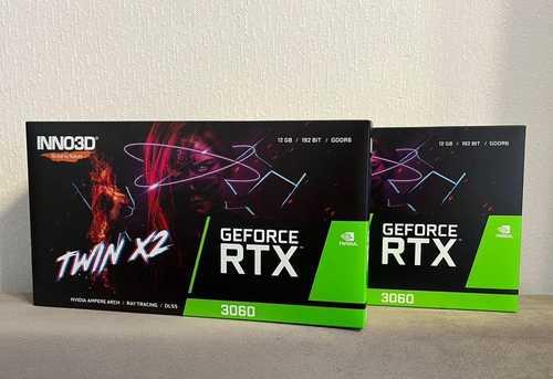 Новая видеокарта inno3D RTX 3060 12gb Twin X2