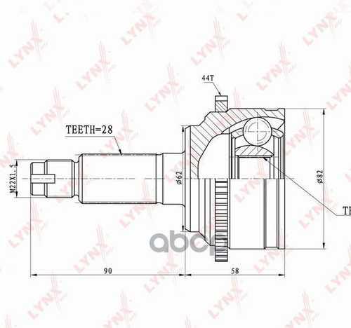 ШРУС наружный перед прав/лев CO-5101A CO5101A