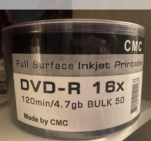 Диски DVD R 4,7 GB 16x Bulk/50 (CMC)