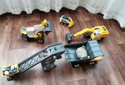 Playmobil самосвал,экскаватор,погрузчик,подъёмник