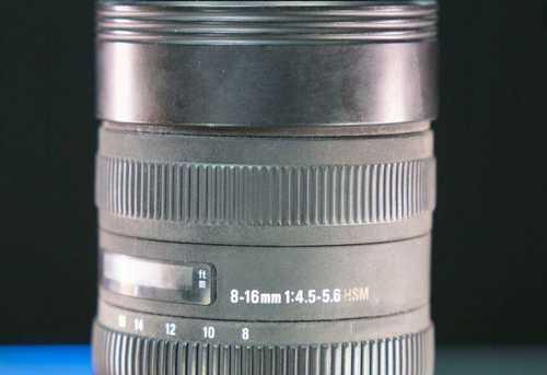 Объектив Sigma AF 8-16mm F4.5-5.6 DC HSM
