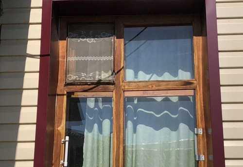 Деревянные окна со стеклопакетом бу