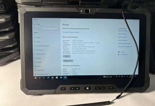 Защищенный планшет Dell 7212 i5 8350U 16gb+2 АКБ