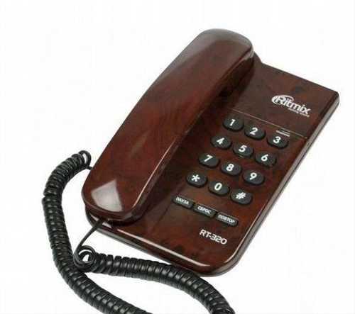 Ritmix RT-320 coffee marble Телефон проводной повт
