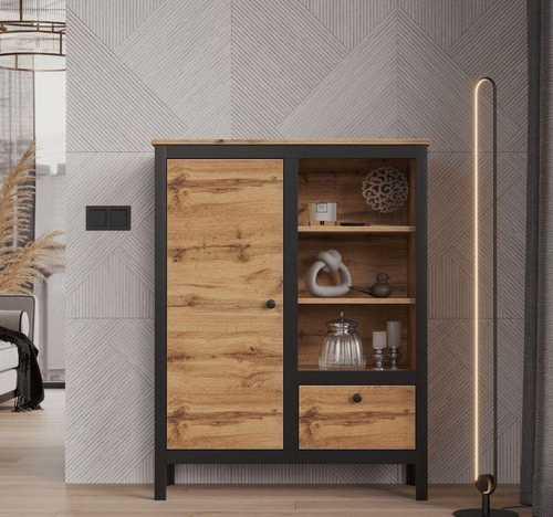 Высокая тумба с открытыми полками Loft