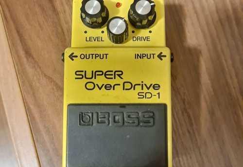 Гитарная педалт boss super over drive sd1