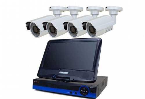 Комплект видеонаблюдения Ps-Link 4 камеры/монитор