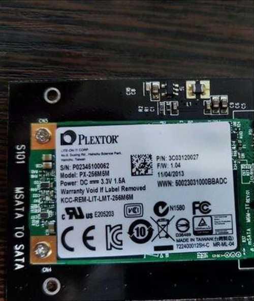 SSD msata Plextor PX-256M5M