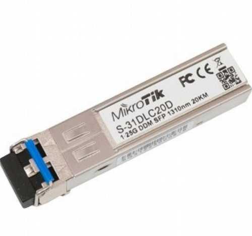 MikroTik S-31DLC20D Модуль SFP 1.25G SM 20km 1310nm S-31DLC20D