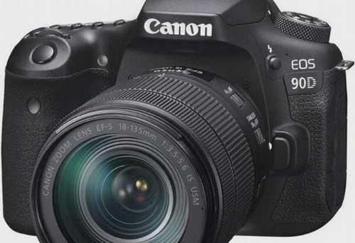 Canon 90D kit EF-S 18-135mm f/3.5-5.6 IS USM новые