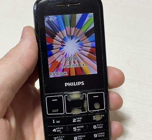 Philips xenium x128. Оригинал. Отходит крышка