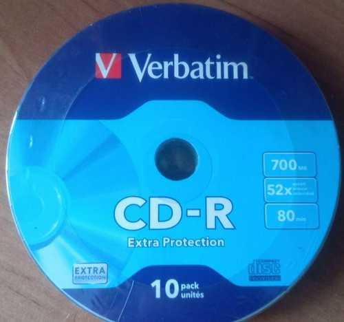 Диски CD-R упаковка 10 шт