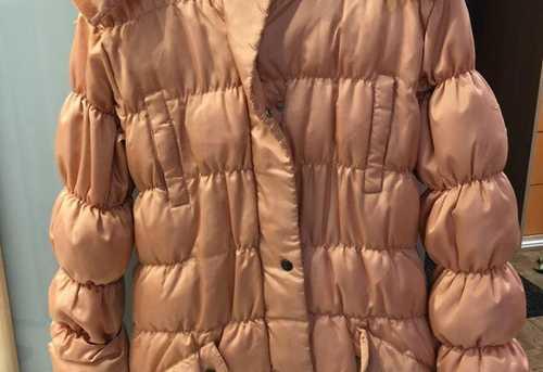 Пуховик -пальто для девочки фирмы Nels