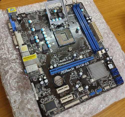 ASRock H61M-GS на запчасти