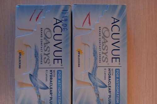 Линзы acuvue двухнедельные -6,0 для астигматизма
