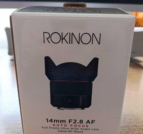 Объектив Rokinon (Samyang) 14 мм 2.8 автофокусный