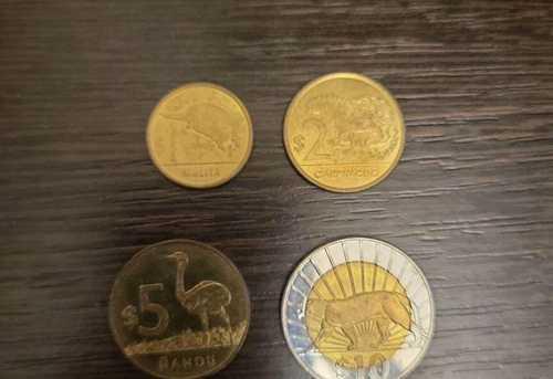 Монеты Уругвай 4 шт