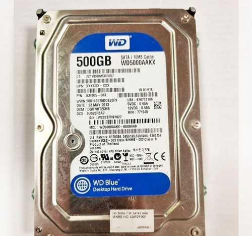 Жесткий диск wd 500 gb, 3.5