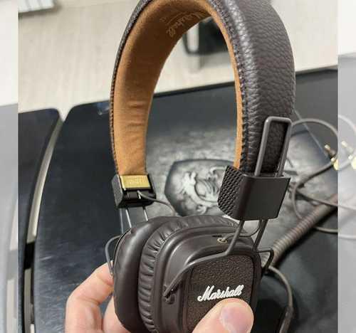 Наушники Marshall Major 2 Brown Проводные Копия