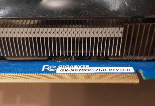 Видеокарта Gtx 670 OC 2gb gigabyte