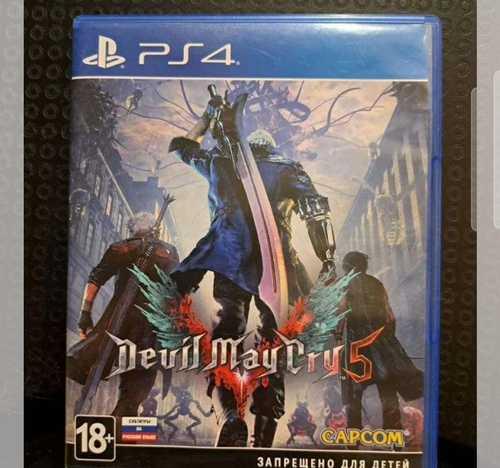 Диск на ps4 Devil May Cry 5