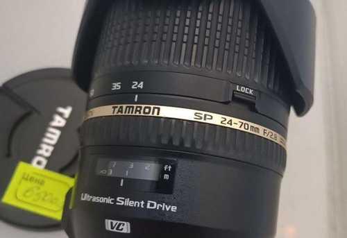 Объектив Tamron 24-70mm F 2,8 VC для Canon б/у