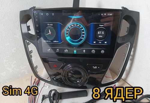 Магнитола4/64 Ford Focus 2011-2019 Android Simcard