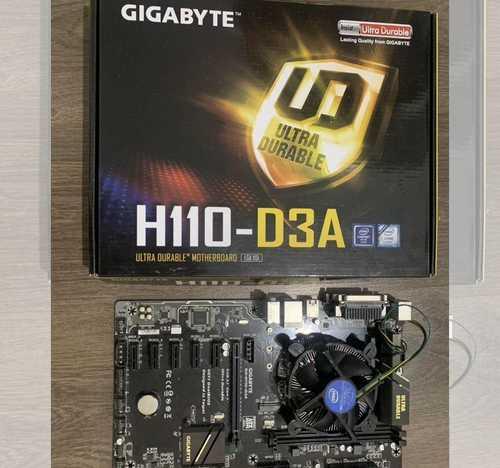 Материнская плата gigabyte h110-D3A