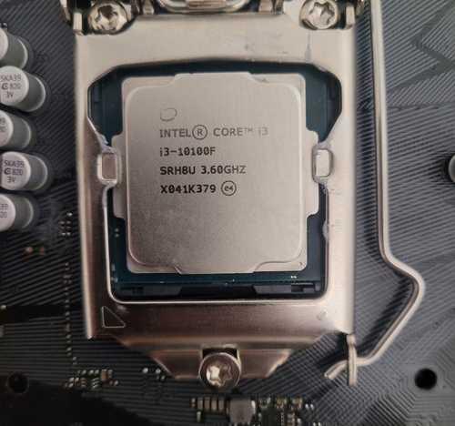 Продам комплект i3 10100f и ASRock h410M-HVS