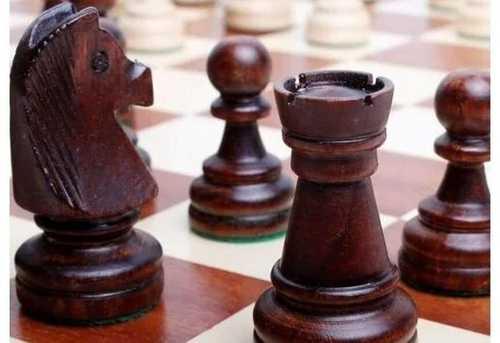 Деревянные утяжеленные шахматные фигуры