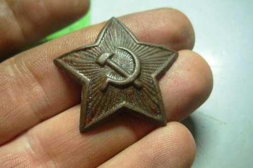 Кокарда Звезда ркка.Большая Оригинал Редкая