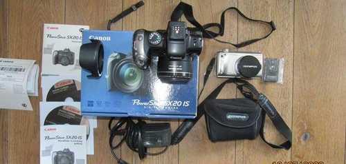 Фотоаппарат Canon PowerShot SX20 IS и olympus c-77