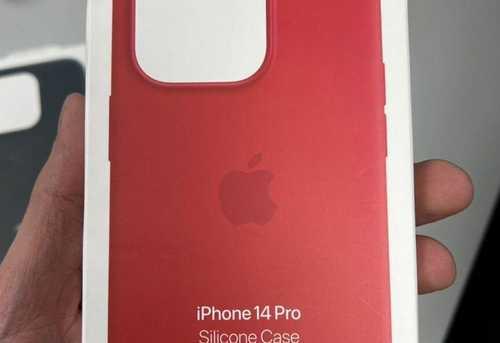 Чехол iPhone 14 pro case silicon red оригинал