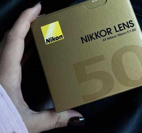 Объектив nikkor lens AF Nikkor 50mm f/1.8D