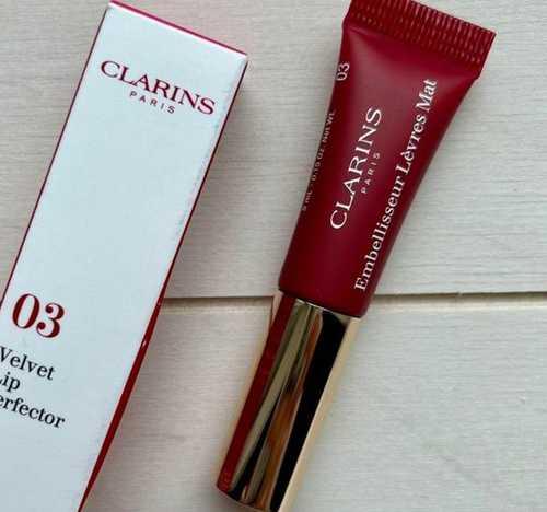 Продается матовый бальзам для губ clarins velvet l